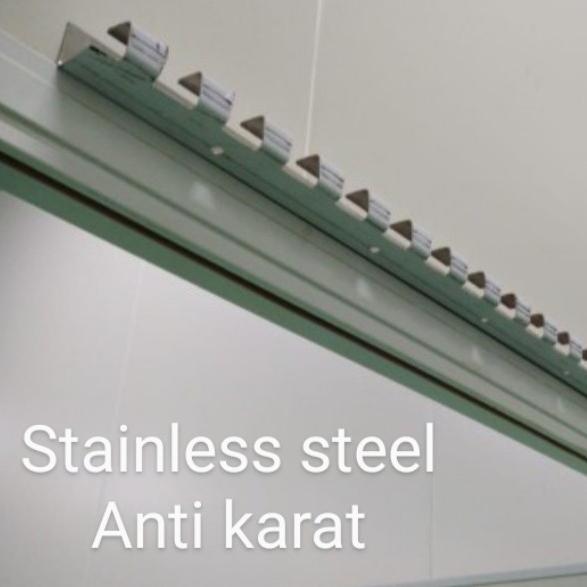 Jual Bracket ss gantungan tirai pvc strip curtain breket hanger rel ...