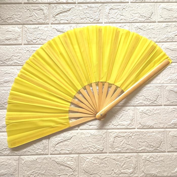Jual Kipas besar nari wushu taiji tai chi taichi kungfu kuning bahan ...