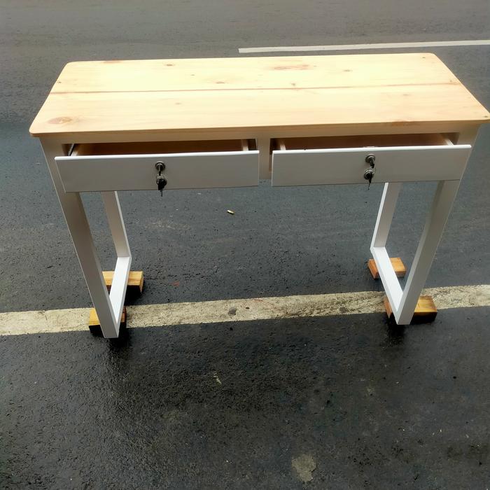 Jual meja laci meja kerja 120×60×80cm full kayu Pinus jati Belanda ...