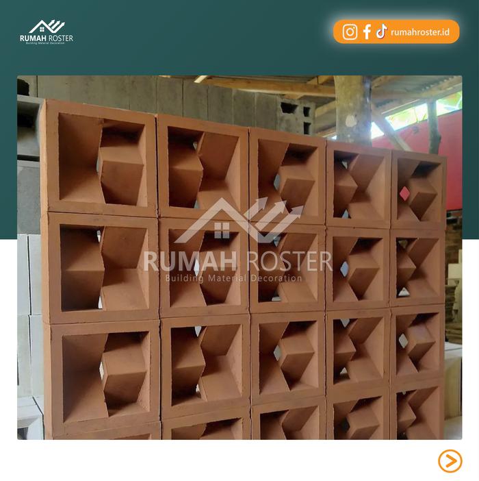 Jual Roster Beton/Roster Minimalis/Loster Beton Motif Zigzag (2 Muka ...