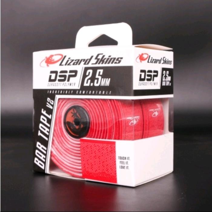 Jual bartape lizerd skins DSP V2 2.5mm red bar tape lizard skins - Kota ...