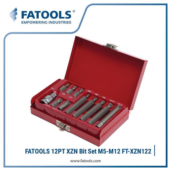 Jual FATOOLS XZN Triple Square Spline Bit Socket Set M5-M12 FT-XZN122 ...