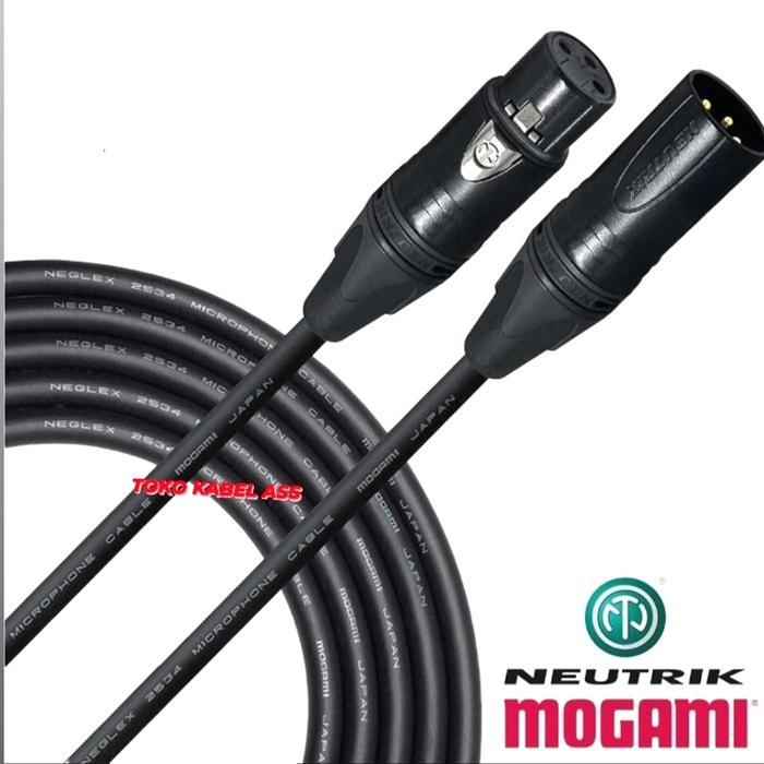Jual kabel microphone Mogami gold studio 1 meter, neutrik XLR male ...
