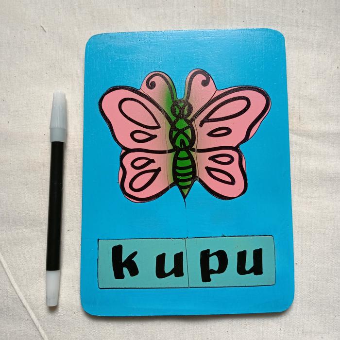 Jual Puzzle Baca Menyusun Kata Edukasi Kayu Anak Membaca - buku - Kota ...