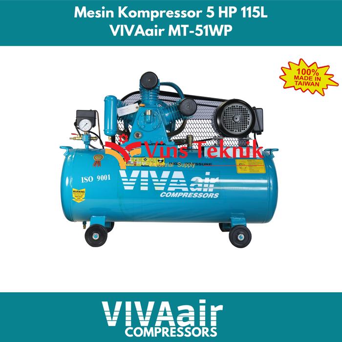 Jual Viva Air MT-51WP Compressor Automatic 5HP 115L kompresor taiwan ...