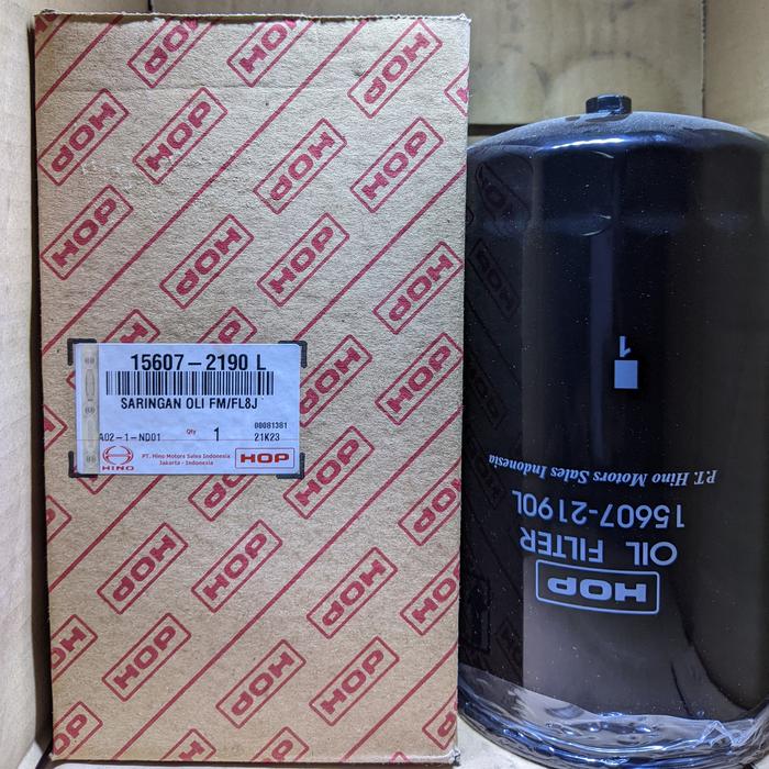 Jual FILTER OLI HINO LOHAN HOP 15607-2190L tronton engkel original ...
