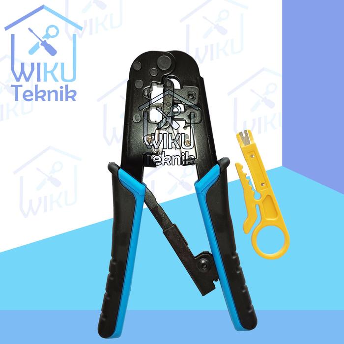 Jual WiKu Tang Crimping 3 fungsi Potong Kupas Krimping Kabel LAN RJ45 ...