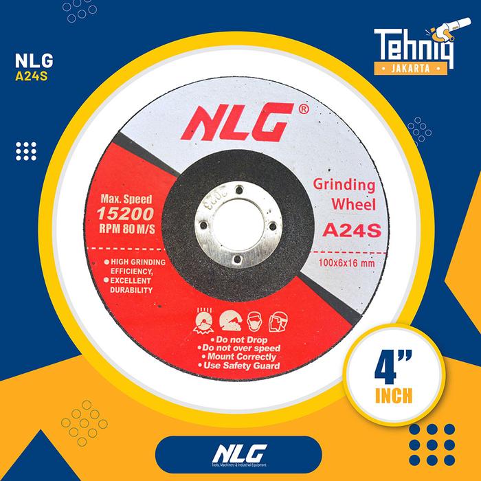 Jual Mata Poles Gerinda 4 Inch NLG A24S 100 X 6 X 16 MM (4") Grinding ...