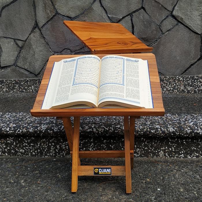 Jual Meja Baca Al Quran/ Meja Tahfidz/ Meja Ngaji Model Miring Kayu ...