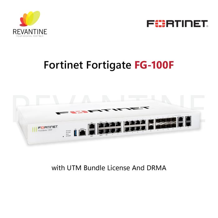 Promo Fortinet Fortigate FG-100F (with UTM Bundle License And DRMA ...