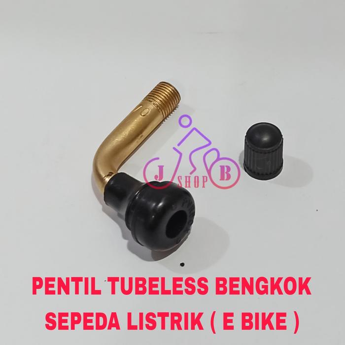 Jual PENTIL VALVE BAN SEPEDA LISTRIK TUBELESS BENGKOK MIRING TUBLES E ...
