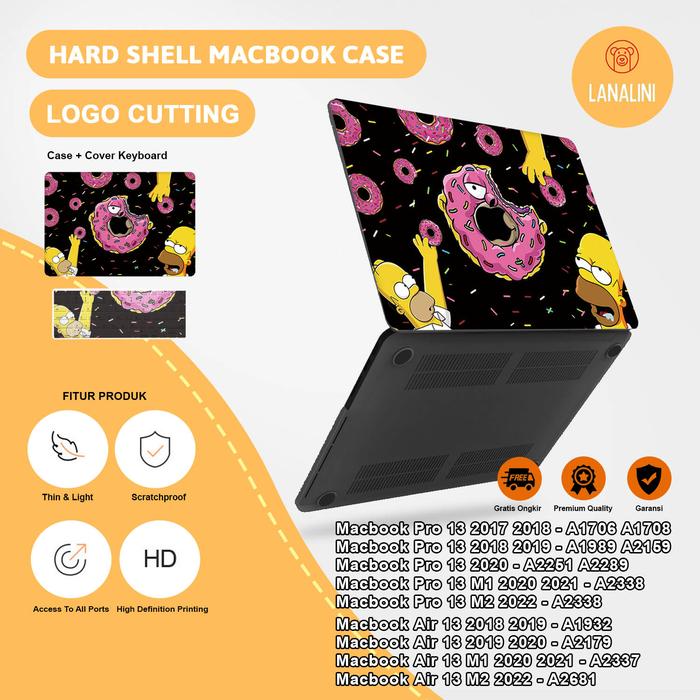 Jual Case Casing Cover Macbook Pro 13 2018 2019 - A1989 A2159 Hitam ...