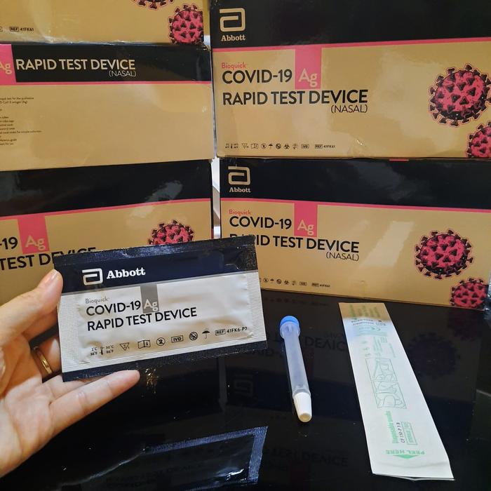 Jual Abbott Nasal Antigen Swab Testmandiri Perorangan 1 Set Lengkap Di ...