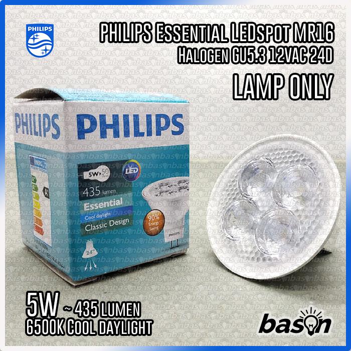 Promo Philips Essential LED 5.5-50W 6500K MR16 24D 12V | HALOGEN LED - Jakarta Utara - bason ...