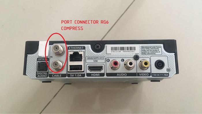 Jual CONTOH PORT BELAKANG UNTUK CONNECTOR RG6 COMPRESS - Kab. Tangerang ...