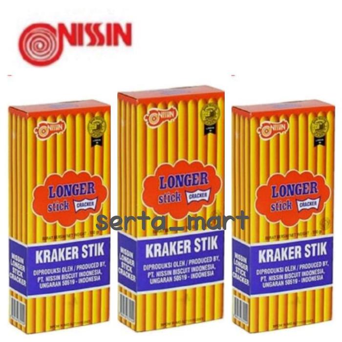 Jual Nissin Longer Stick Cracker 100gr - Kraker Stik - Biskuit Stick ...