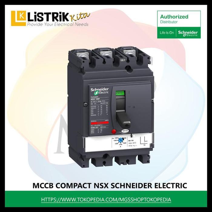 Jual Circuit Breaker Compact Nsx100F - Ma 50 A - 3 Poles 3D - Lv429741 ...