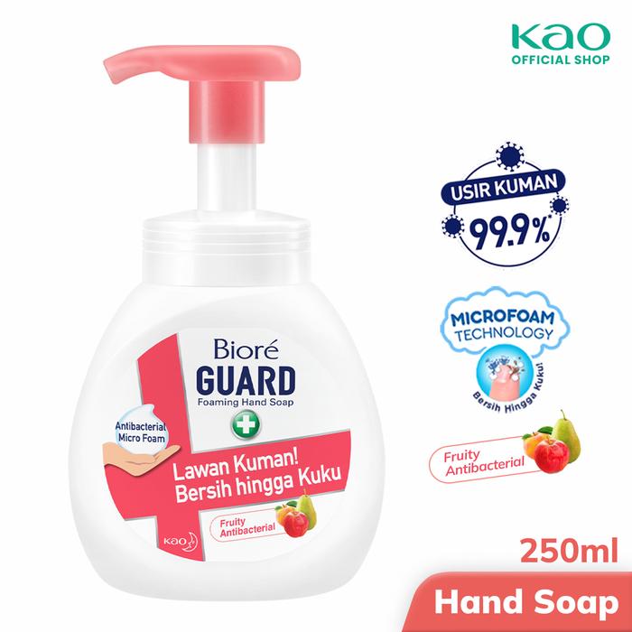 Promo Biore Guard Foam Fruity 250ml Botol - Sabun Cuci Tangan Anti Bakteri - - KAO Official ...