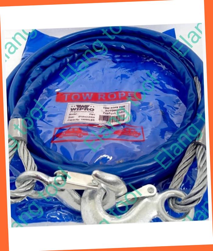 Jual Tali Derek Mobil 4.5 TON Towing Car Emergency Tow Rope 10 mm 4 M ...