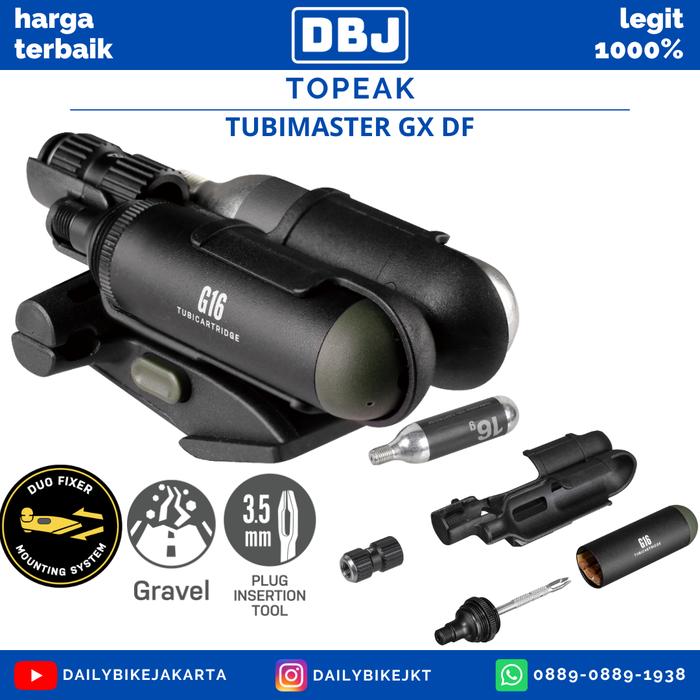 Jual TOPEAK TUBIMASTER GX DF TUBI CARTRIDGE NANO AIRBOOSTER 16G CO2 - Jakarta Utara ...