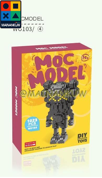Jual Nano Blok Kaws Black Balok Susun Edukasi Mainan Anak Bricks Puzzle ...