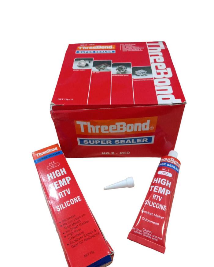 Jual Lem Gasket Threebond/Threebond RTV 75 gr No. 2 High Temp Merah/Red ...
