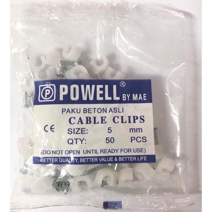 Jual Powel Cable Clips Sadel 4mm,5mm,6mm,7mm,8mm,9mm,10mm,12mm,14mm ...