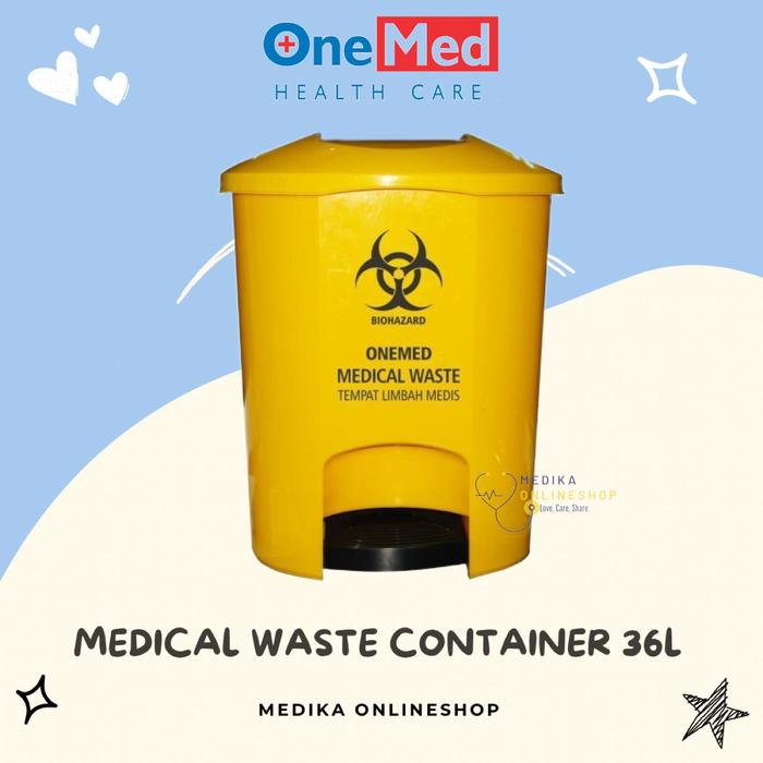 Jual Tempat Sampah Medis Medical Waste Container (Kuning) OneMed ...