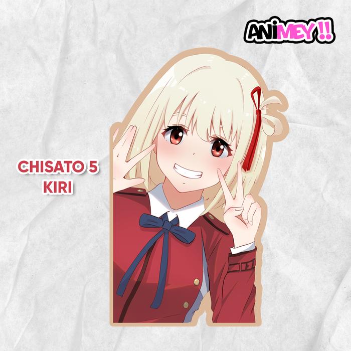 Jual Stiker Intip Chisato Anime Lycoris Recoil Sticker 5 Kiri Big