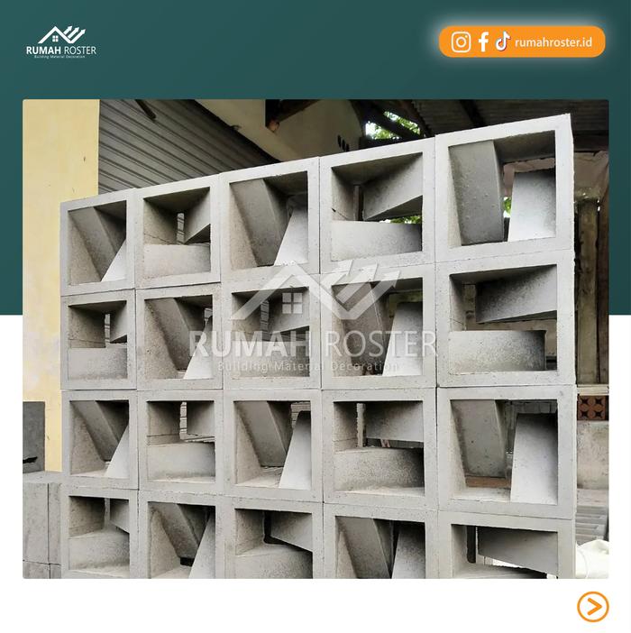 Jual Roster Beton/Roster Minimalis/Lubang Udara Motif Z warna putih ...