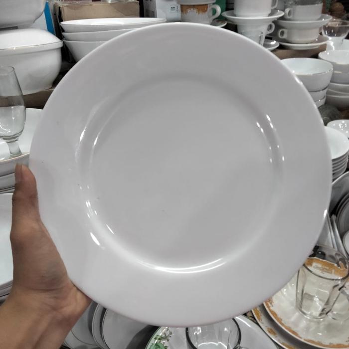 Jual PIRING CEPER KERAMIK 10.5 INCH / DINNER PLATE BLANC PORCELAIN ...