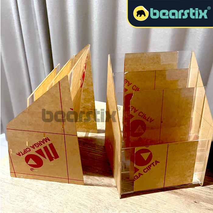 Jual Rak Brosur Susun Akrilik 3 Tingkat Flyer Holder Selebaran Counter ...