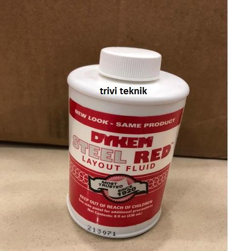 Jual dykem steel red layout fluid, cairan penanda persisi logam merah ...