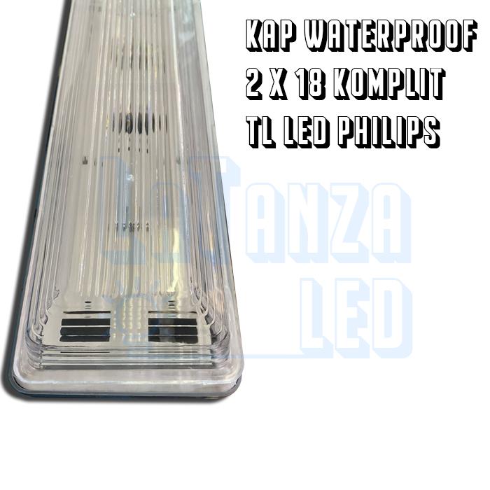 Jual KAP TL LED WATERPROOF IP65 2x18 60cm KOMPLIT - Jakarta Pusat ...