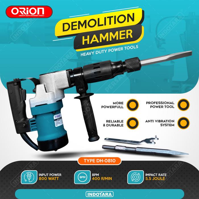 Promo Mesin Jack Hammer Bobok Beton Orion DH-0810 Demolition Hammer DH-0810 Cicil 0% 3x - Kab ...