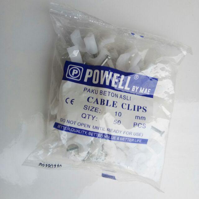 Jual Powel Cable Clips Sadel 4mm,5mm,6mm,7mm,8mm,9mm,10mm,12mm,14mm ...