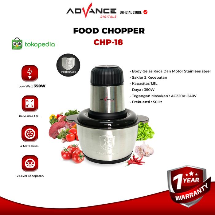 Promo Food Chopper Advance CHP-18 Penggiling daging sayur buah 1,8L - Jakarta Utara - Advance ...