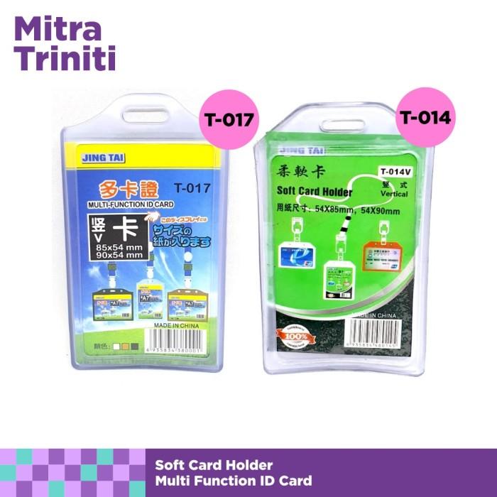 Jual T014 Casing ID Card Karet 1sisi 1 muka Tempat Kartu Name tag ...