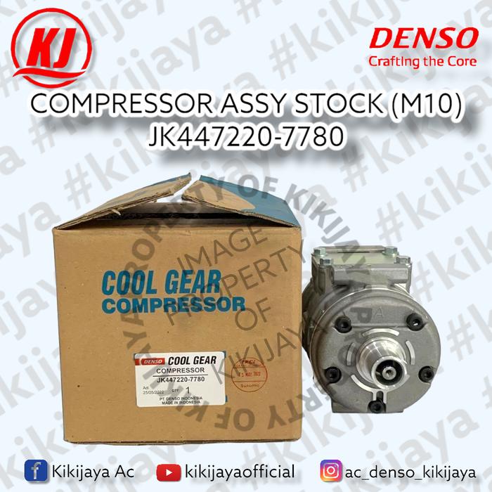 Jual DENSO COMPRESSOR (M10) 10P17 JK447220-7780 SPAREPART AC/SPAREPART ...
