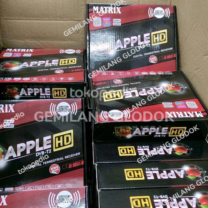 Jual Set Top Box MATRIX APPLE Merah HD / DVB-T2 Receiver TV Digital ...