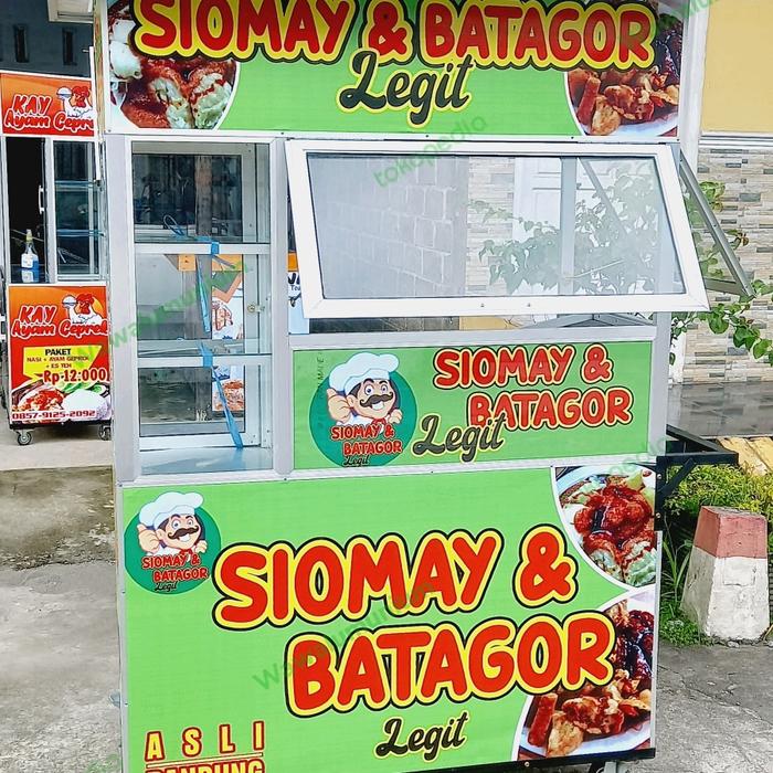 Jual Rombong/gerobak siomay dan batagor - Kab. Kediri - Wawalumunium ...