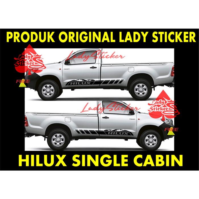 Jual STICKER STIKER MOBIL HILUX SINGLE CABIN STIKER LIST MOBIL TOYOTA ...