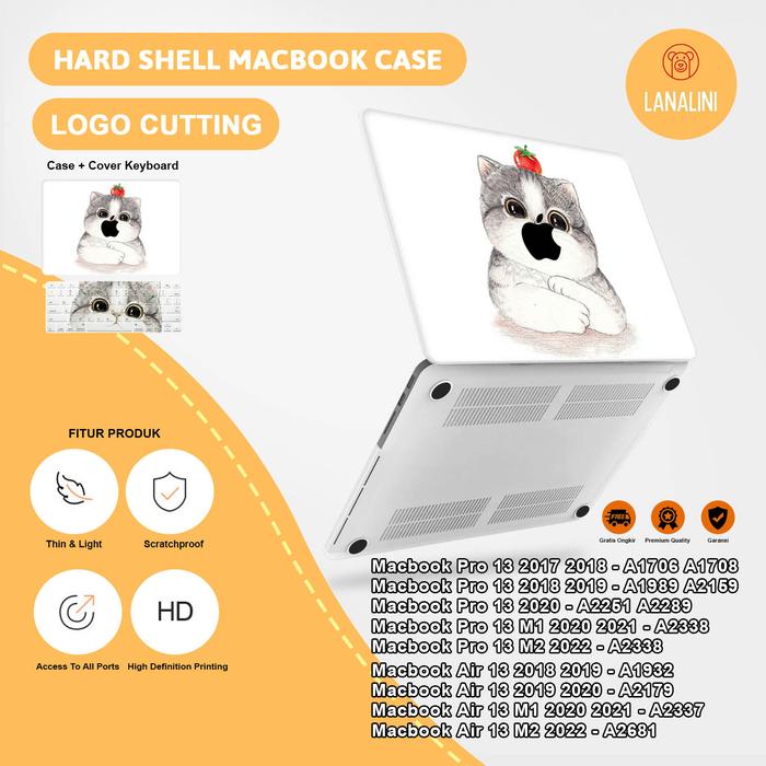 Jual Hard Case Casing MacBook AIR 13 M1 2020 2021 A2337 Karakter Cute ...