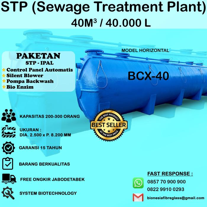 Jual STP-IPAL BIOTECH ukuran 40M3 / kapasitas 40.000 Liter - Kab ...