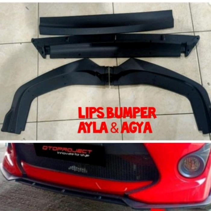 Jual front lips bumper depan winglet mobil Agra TRD dan ayla - Kab ...