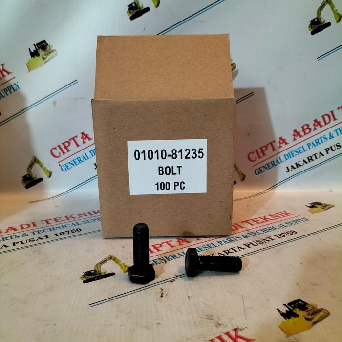 Jual 01010-81235 Bolt / 01010-51235 / 01010-31235 / Komatsu D85ESS-2 ...