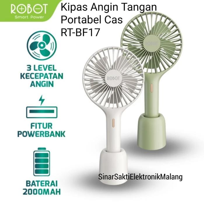 Jual Kipas Angin Robot RT-BF17 Mini Fan Portable Tangan Cas USB Genggam - Kota Malang - Sinar ...