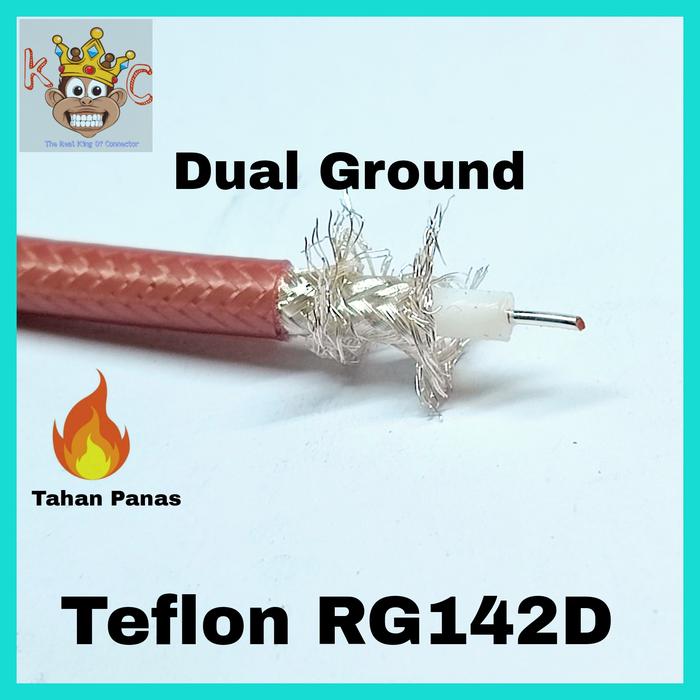 Jual KABEL TEFLON ORIGINAL RG142D DUAL GROUND HIGH QUALITY HARGA PER ...