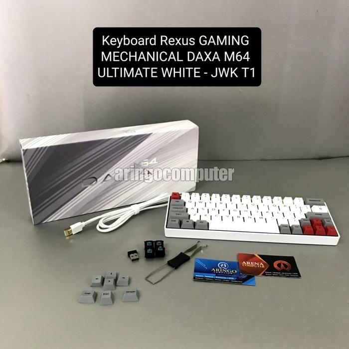 Jual Keyboard Rexus GAMING MECHANICAL DAXA M64 ULTIMATE WHITE - BLUE - Kota Samarinda ...