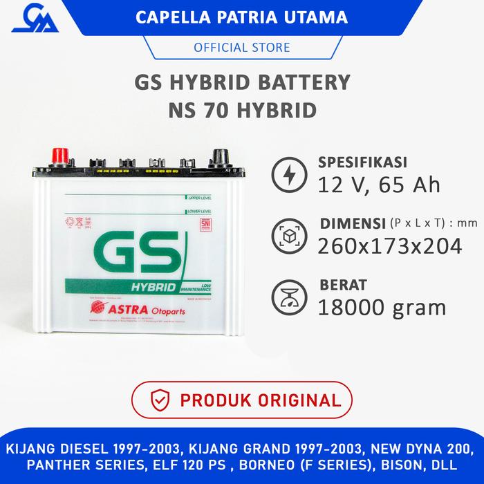 Promo AKI GS ASTRA NS 70 NS70 HYBRID EVEREST HINO DUTRO FG FL (DELIVERY ...